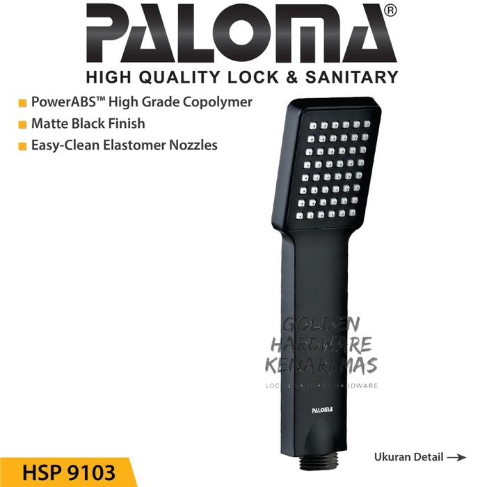 Jual PALOMA HSP 9103 SHOWER TANGAN,KAMAR MANDI,SHOWER GENGGAM - Jakarta ...