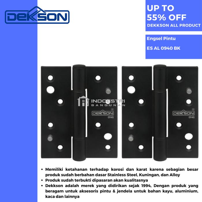 Promo Engsel Pintu Aluminium 4" Dekkson ES AL 0940 BK (Black) - Kab ...