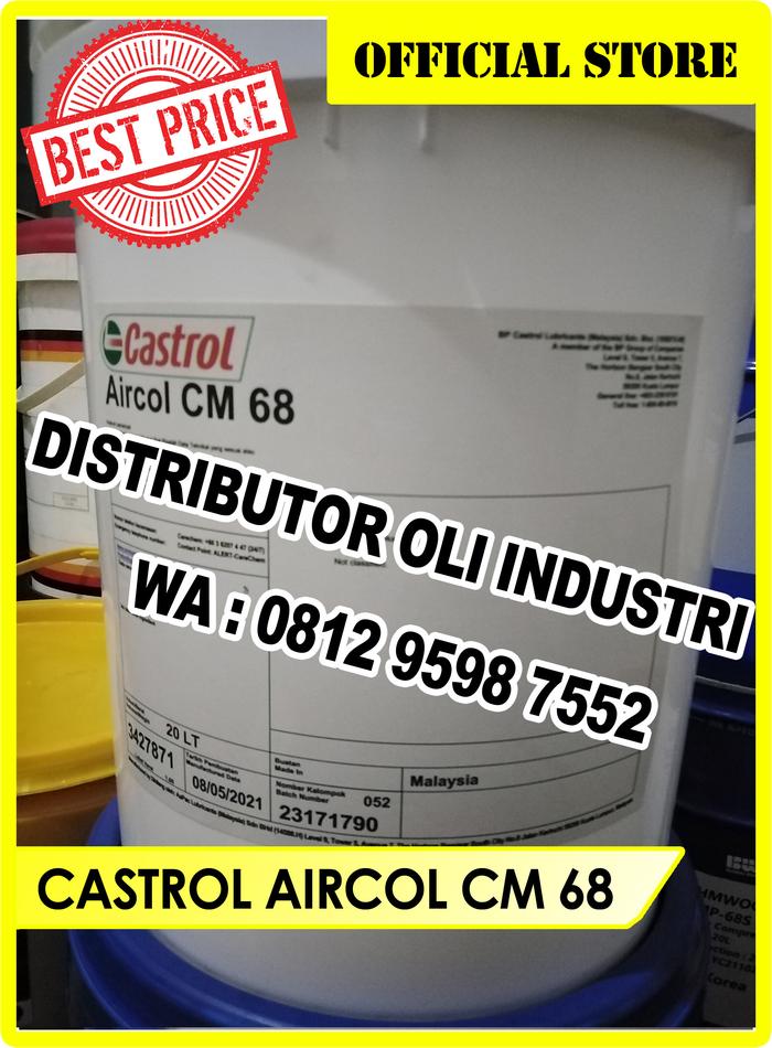 Jual CASTROL AIRCOL CM 68 - ( Oli Kompressor Screw 20 Liter - Ready ...