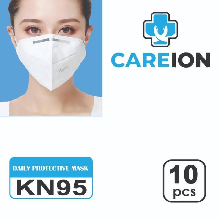 Jual MASKER KN95 PUTIH ISI 10 CAREION PCS MASKER KN 95 PUTIH EARLOOP ...