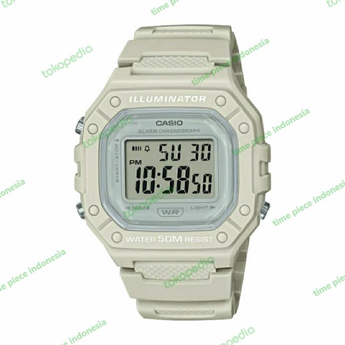 Jual Casio Pria Digital W-218HC-8AVDF / W218HC-8A Original & Garansi ...
