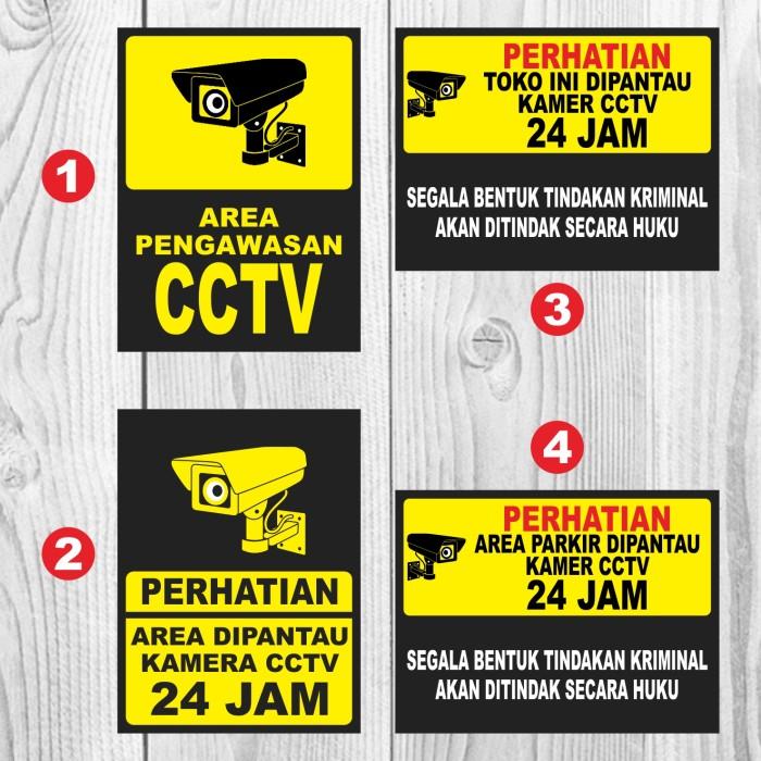 Jual Spanduk cctv 24 jam, Banner Area Ini Dalam Pengawasan CCTV - Kab ...