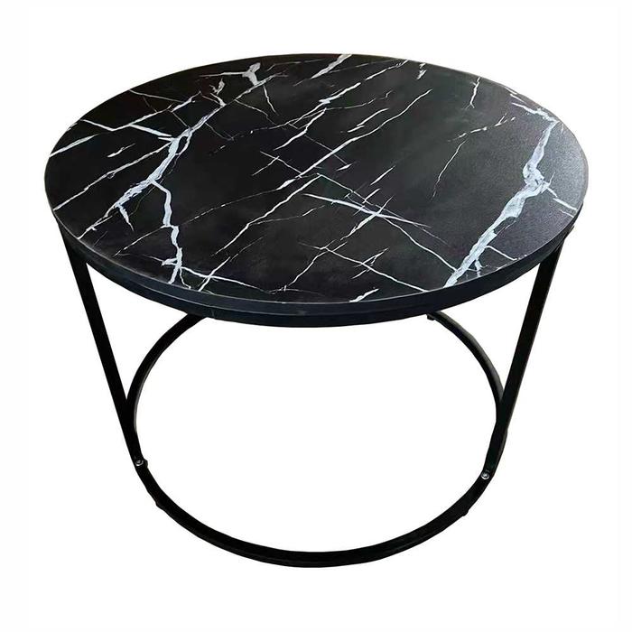 Jual European Style Round Marble Table Meja Marbel Tipe Bulat - Hitam ...