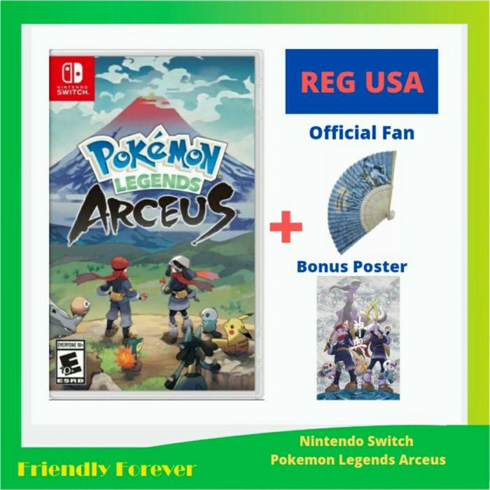 Jual Nintendo Switch Pokemon Legends Arceus - Game+Fan USA - Kota ...