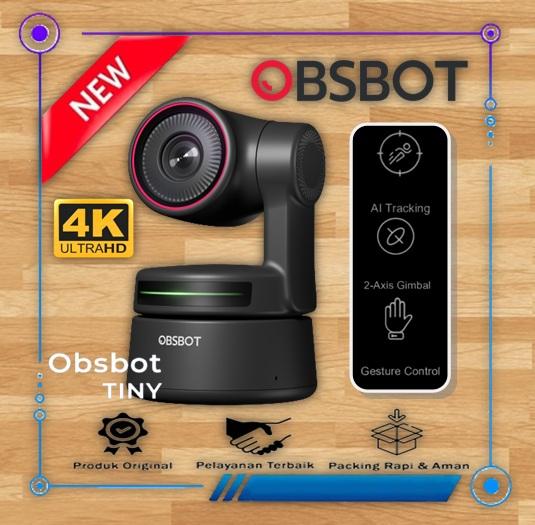 Jual OBSBOT TINY AI PTZ GIMBAL WEBCAM 4K AUTOFOCUS CAMERA - Jakarta ...