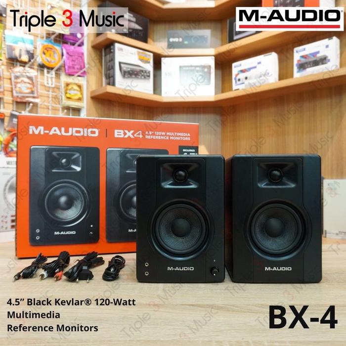 Jual M-AUDIO BX4 BX-4 4.5 inch Pair Speaker Monitor Flat Original ...