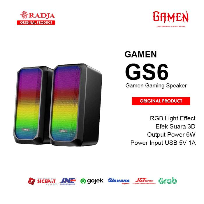 Jual Gamen GS6 Multimedia Gaming Speaker with RGB Rhythm Lights - Kota ...