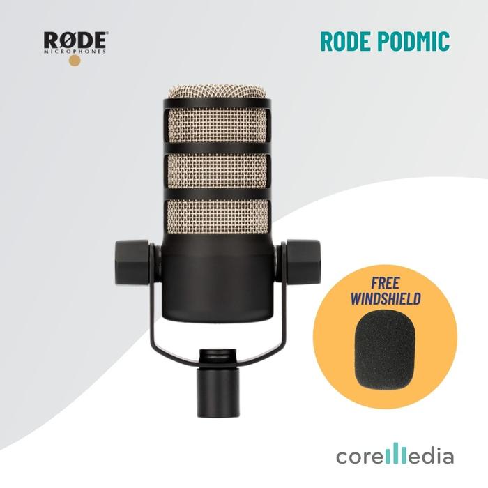 Promo Rode PodMic Dynamic Podcasting Microphone with WS2 Cicil 0% 3x - Jakarta Barat - Core ...