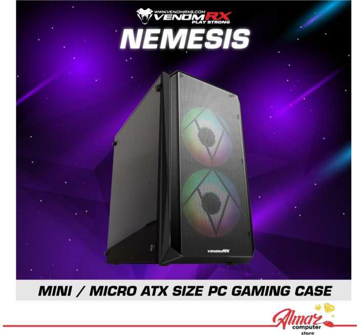 Jual VENOM RX NEMESIS MINI / MICRO ATX SIZE RGB GAMING CASE - Kab ...