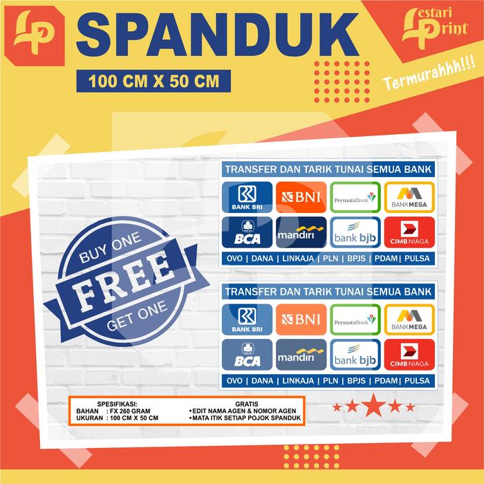 Jual Spanduk / Banner Transfer antar Bank / Tarik Tunai Versi Landscape ...