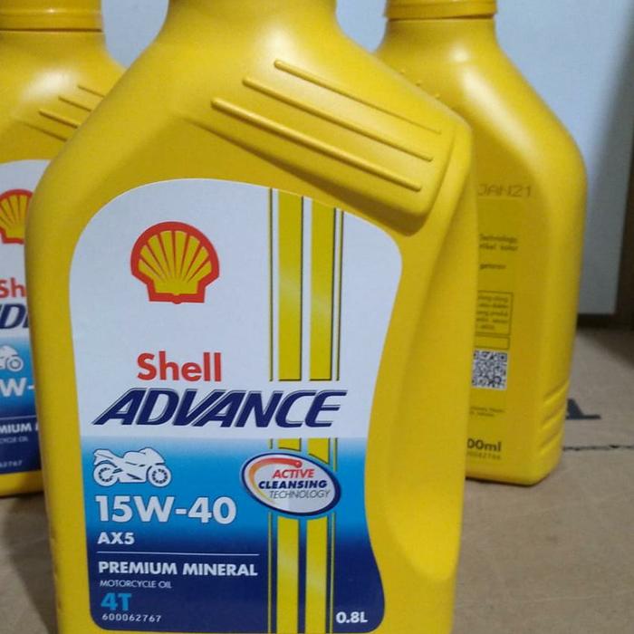 Jual OLI OIL SHELL AX5 KUNING 15W-40 800 ml - Jakarta Barat - edypart89 ...