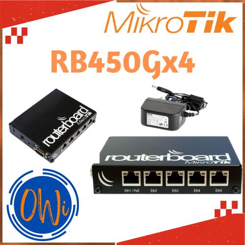 Jual MikroTik RB450Gx4 Ethernet router with five Gigabit Ethernet ports ...