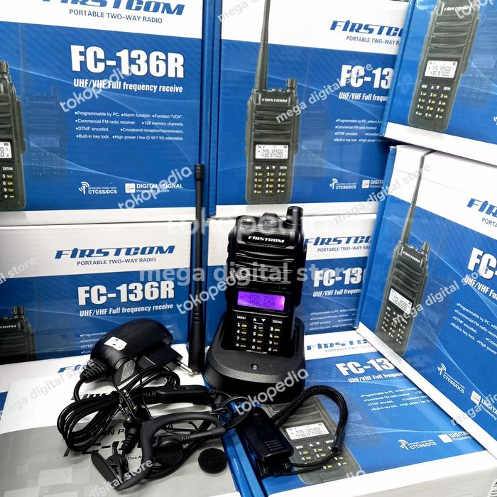 Jual HT Dual Band Firstcom FC136R walkie talkie FC 136R handy talky VHF ...