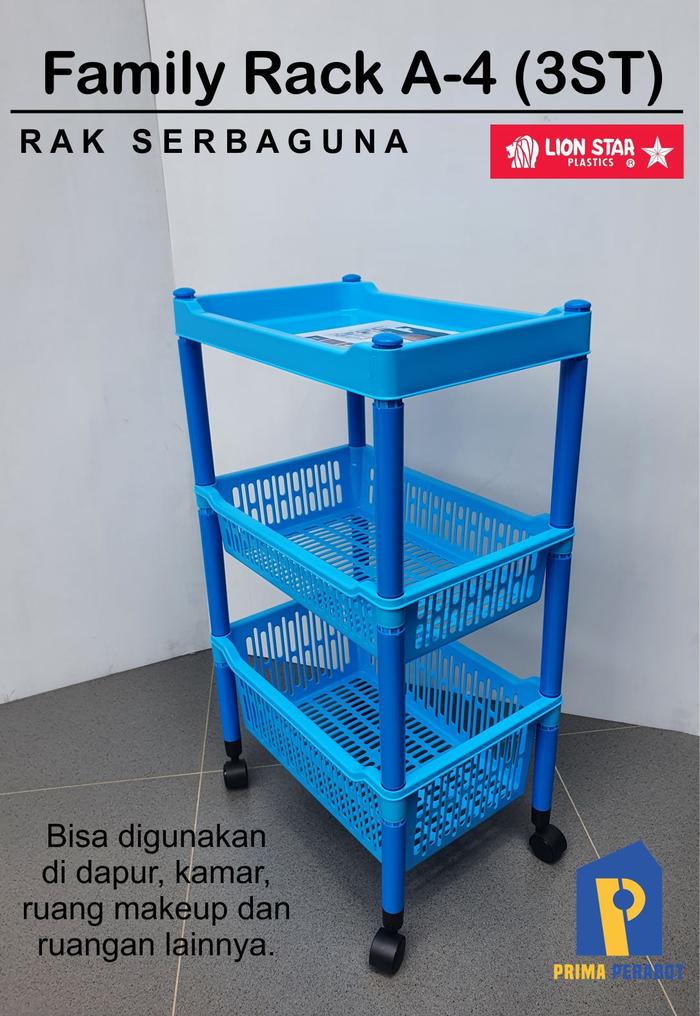 Jual Rak Family Susun 3 Rak Serbaguna/Rak Salon SS-3 Lion Star A-4 ...