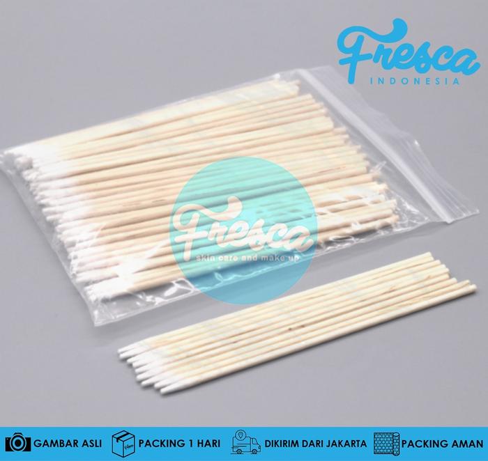 Promo Wood Stick Sulam Alis Cotton Buds Wooden Stick Kayu Aplikasi Good ...