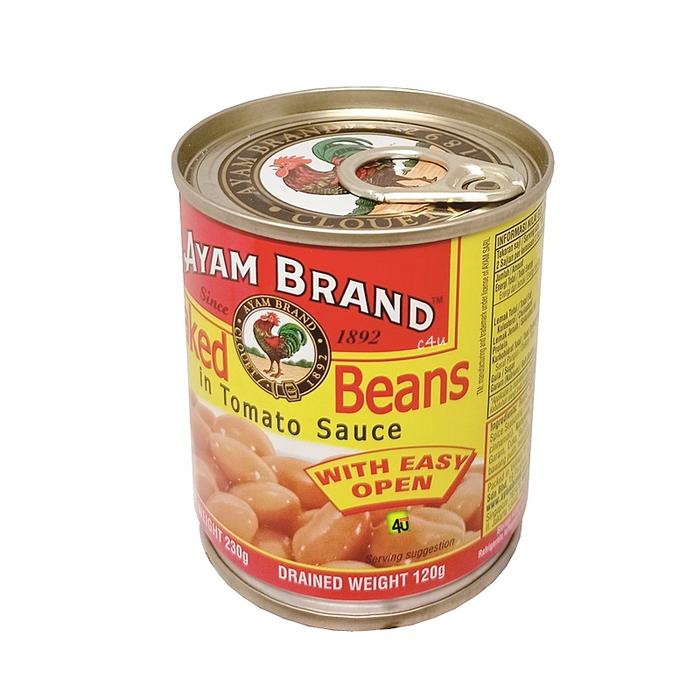 Jual Ayam Brand - BAKED BEAN in Tomato Sauce - 230g KALENG - Kota ...
