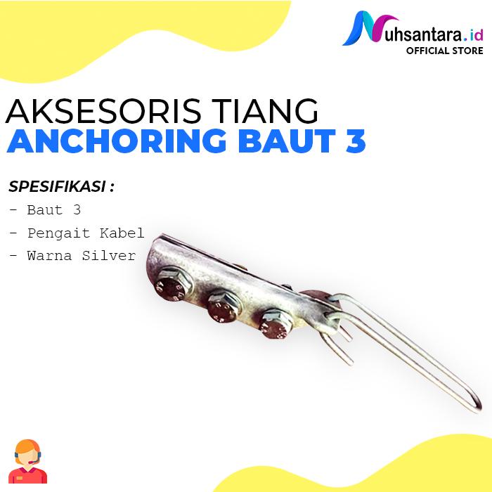 Jual Ancoring Baut 3 Suspension Clamp Tiang Aksesories Tiang Baut 3 ...