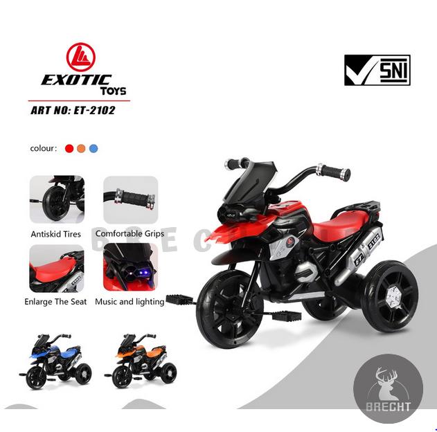 Jual Mainan Roda Tiga Anak Motor Gowes Exotic Et 2102 - Putih Batman Di ...