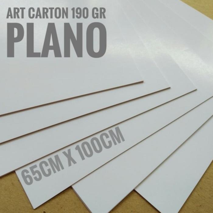 Jual 1 RIM KERTAS ART CARTON 190 GR UKURAN PLANO / 65 CM X 100 CM ...