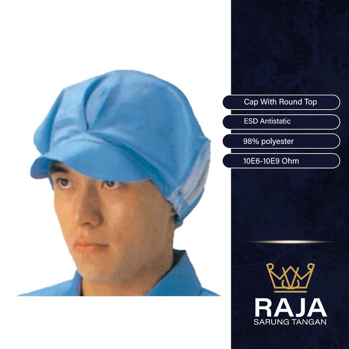 Jual Topi Antistatik ESD Cleanroom / Topi Laboratorium / Cap With Round ...