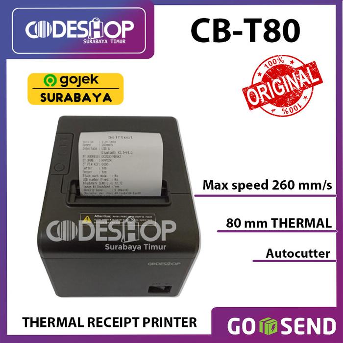 Jual PRINTER THERMAL 80MM CODESHOP CB-T80 | CB T80 MM CETAK STRUK KASIR ...