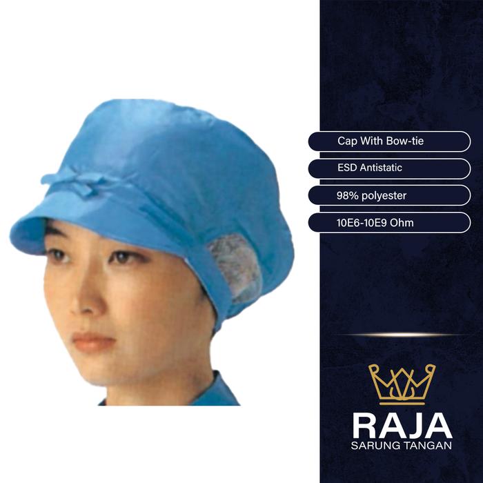 Jual Topi Antistatik ESD Cleanroom / Topi Laboratorium / Cap With Bow ...