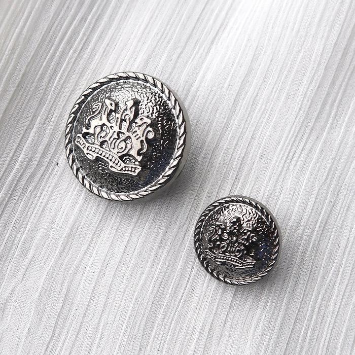 Jual Kancing Metal Logam Premium Istana Kancing - Gray, 23mm - Kota ...