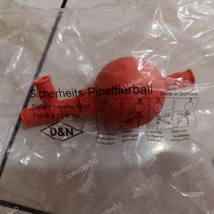 Jual Pipet Filler D & N / Bulb Pipette / Bola Hisap Pipet / Rubber Bulb ...