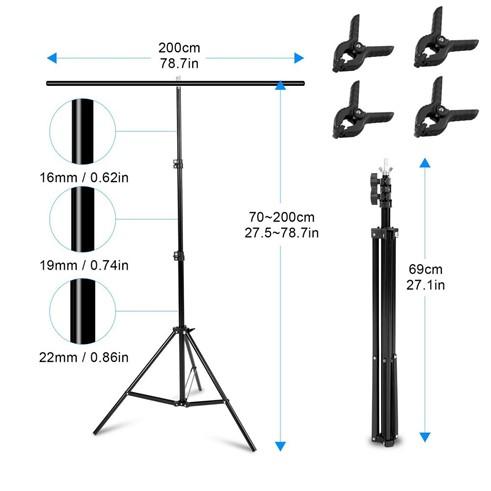 Jual T-Shape Tiang Background Foto Produk Bracket Stand Backdrop Studio ...