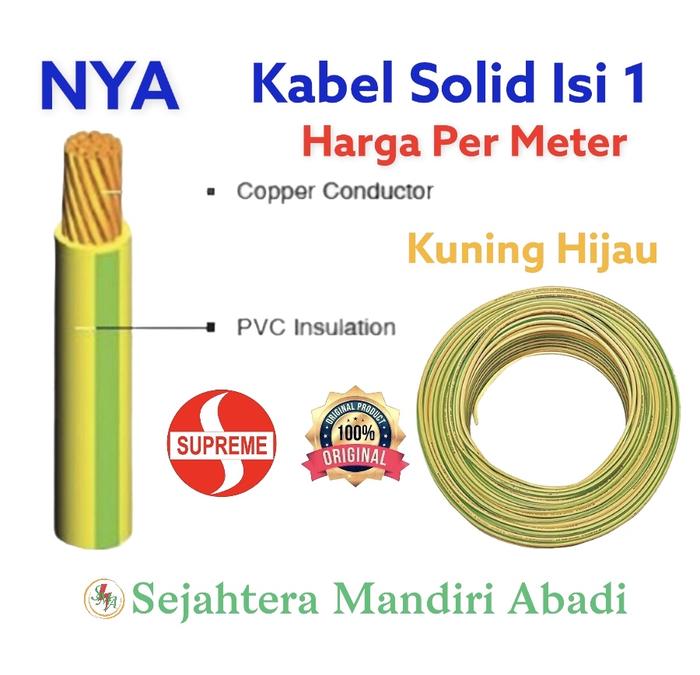 Jual Kabel NYA 1x35 Supreme Eceran Per Meter Kabel Solid Isi 1 Single ...