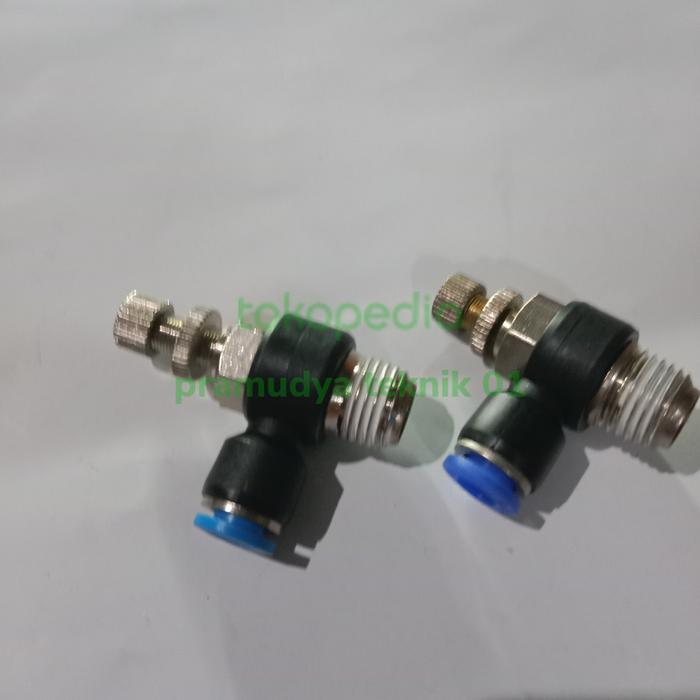 Jual Fitting nepel angin pneumatic speedcontrol 6mm drat 1/4 inch (sc 6 ...
