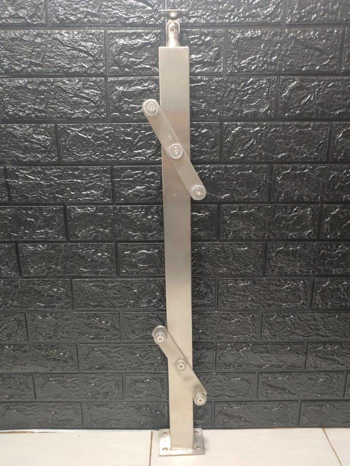 Jual Tiang Railing Tangga Stainless G-01 SUS 304 Doff - 1 sisi ...