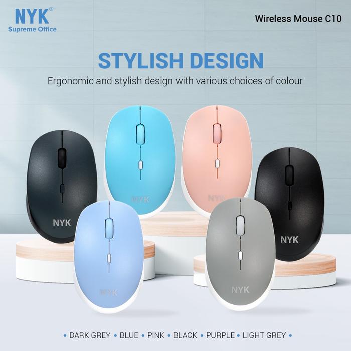 Jual Mouse Wireless NYK 2.4GHz C10 Supreme Office Color - Kota Bandung ...