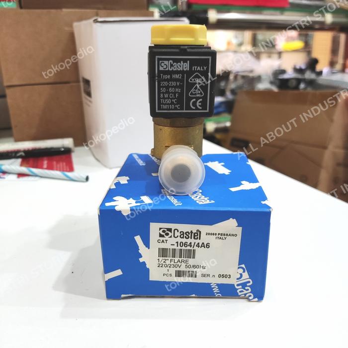 Jual SELENOID SOLENOID VALVE 1 2 CASTEL ITALY CAT-1064 4 / CASTEL HM2 1 ...