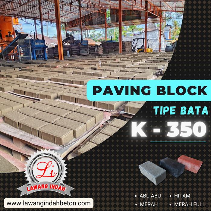 Jual Paving Bata K-350 - Pabrik Paving ConBlock Surabaya - K-350 - Kab ...