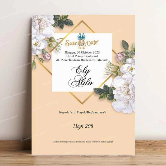Jual Undangan Pernikahan Murah, Unik, Simpel, Rustik Desain Hepi 298 - Kab. Sukoharjo - KaniArt ...