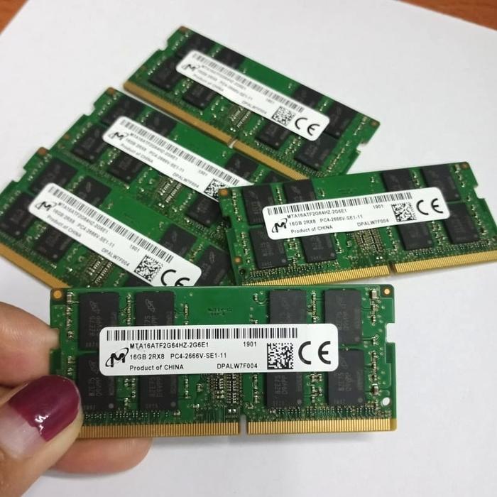 Jual memory Ram laptop MT- 16GB PC4-2666V DDR4 SODIM/AIO/LAPTOP ...