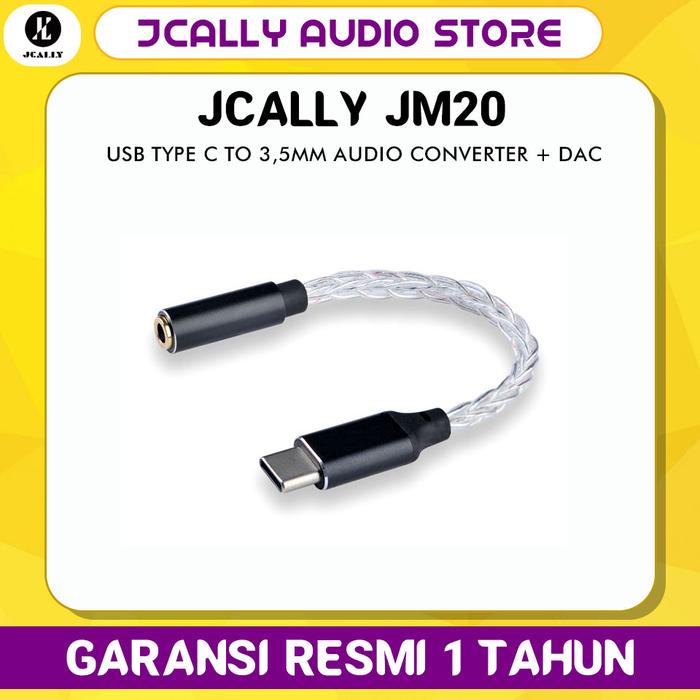 Jual JCALLY JM20 CS43131 Hi Res DAC USB Type C to Jack 3.5mm Audio DAC ...