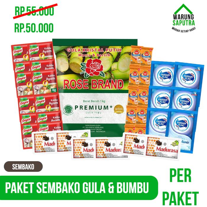 Jual Paket Sembako Gula Bumbu 2 - Gula 1 Kg + Royco 1 Rtg + Terasi 10 ...