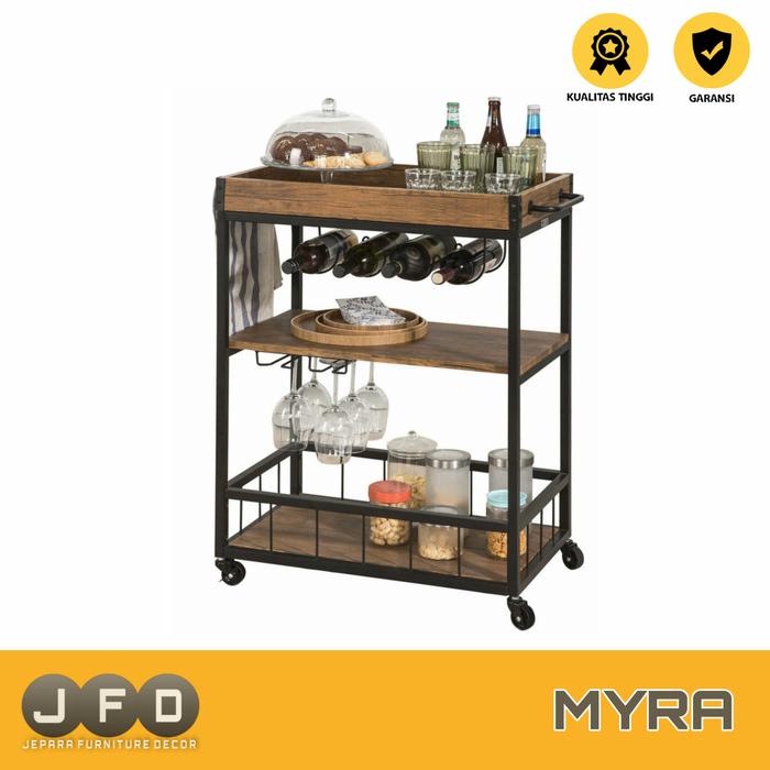 Jual Meja Troli Industrial Meja Kitchen Troli Dorong Myra Industrial ...