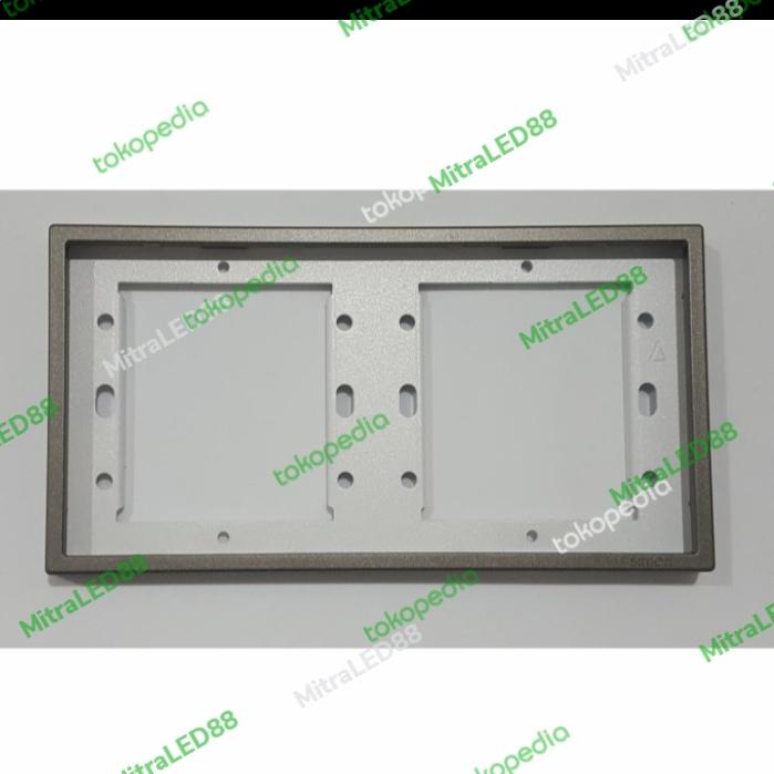 Jual SIMON I7 GREY FRAME 2GANG COVER SAKLAR STOPKONTAK FRAME Simon i7 ...