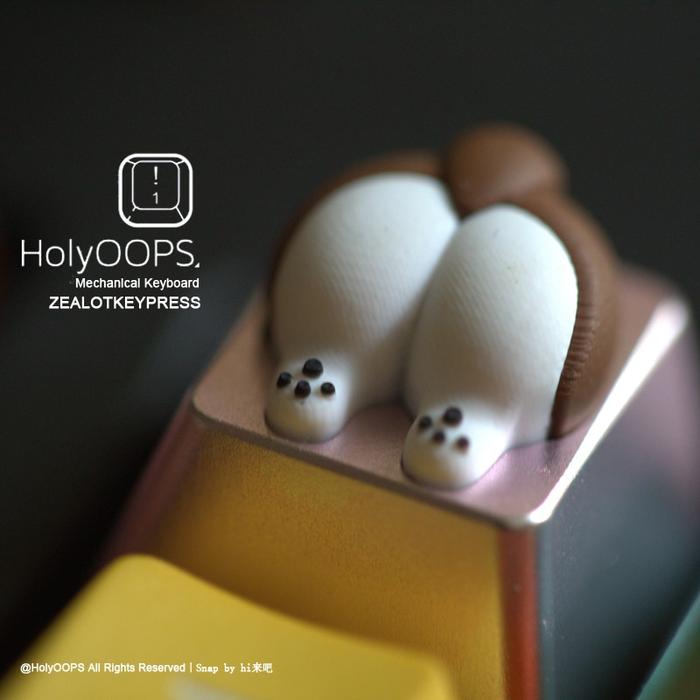 Jual HolyOOPS! 3D Metal Aluminium Keycap Corgi Butt/Bokong/Pantat ...
