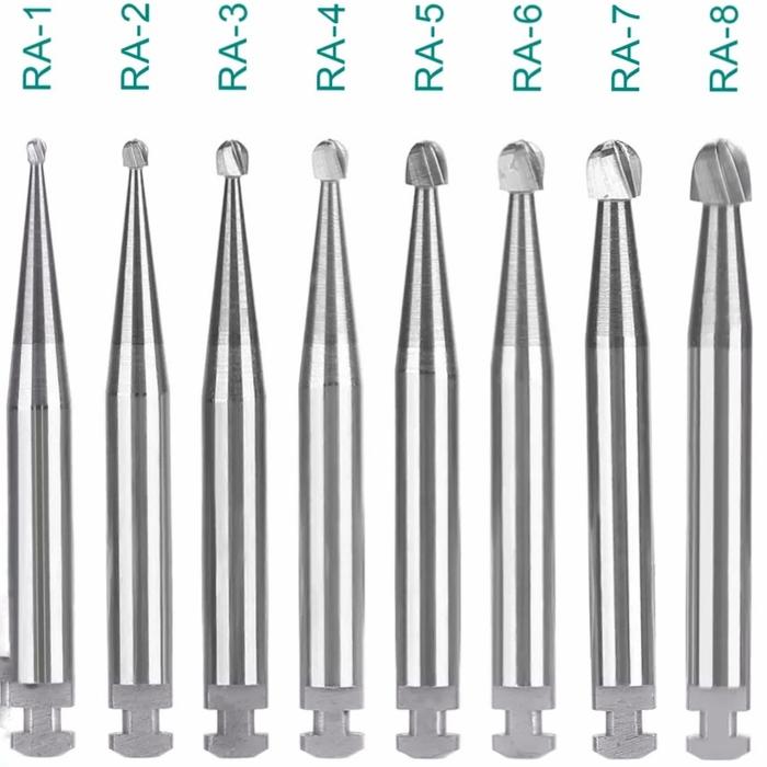 Jual mata bor gigi dental burs lowspeed carbide tungsten ra round bulat ...