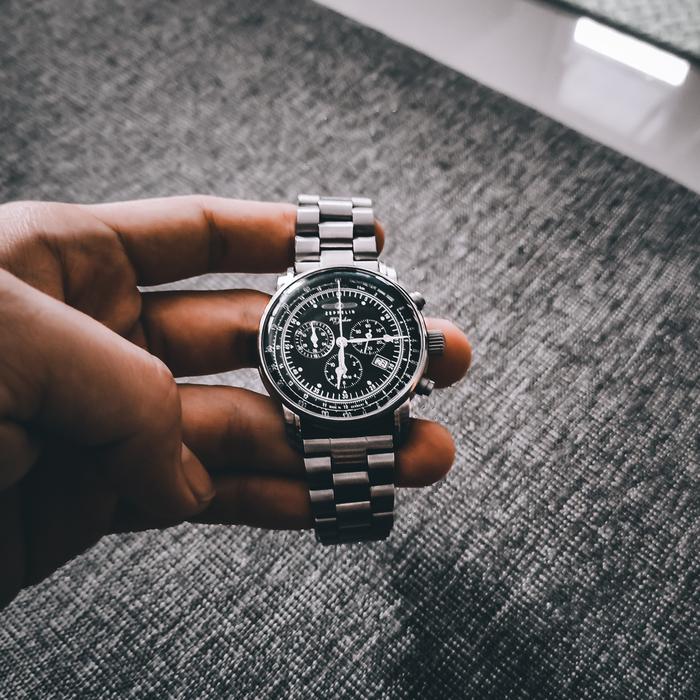 Jual zeppelin 100 jahre chronograph not omega speedmaster reduced moon ...