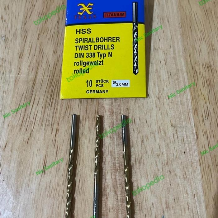 Jual Mata bor besi 3MM mata bor besi murah 3MM mata bor besi kuning 3mm ...