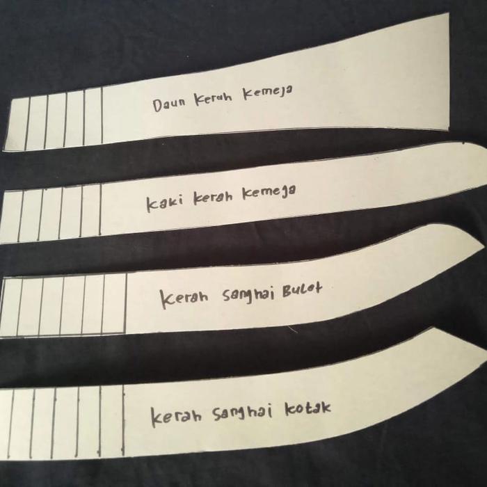 Jual pola mal kerah kemeja dan kerah sanghai - Kab. Semarang - adiba pola colection | Tokopedia