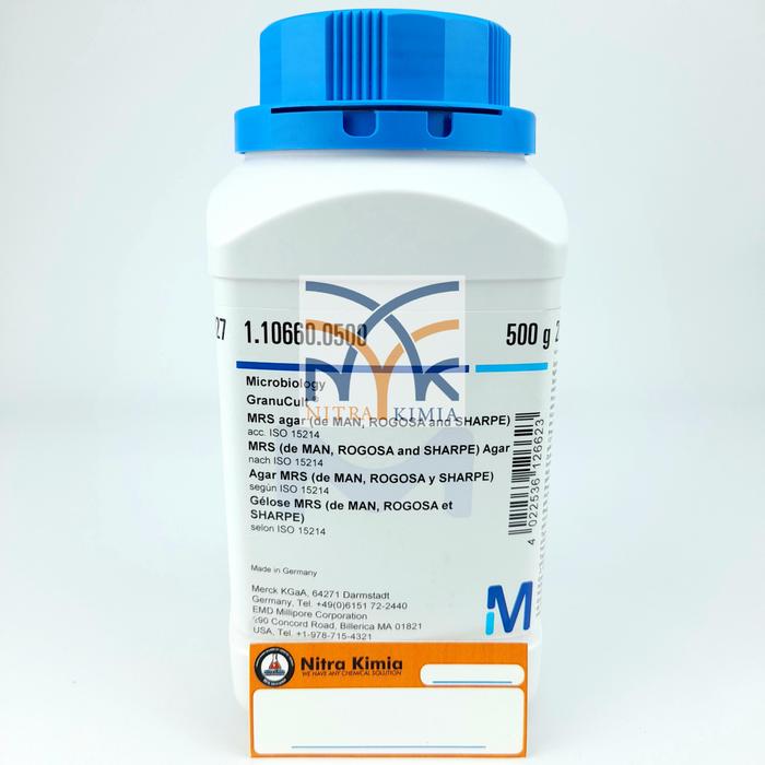 Jual MRS Agar Merck/MRS Agar/Media MRS Agar/MRSA - Kab. Bantul - Nitra ...