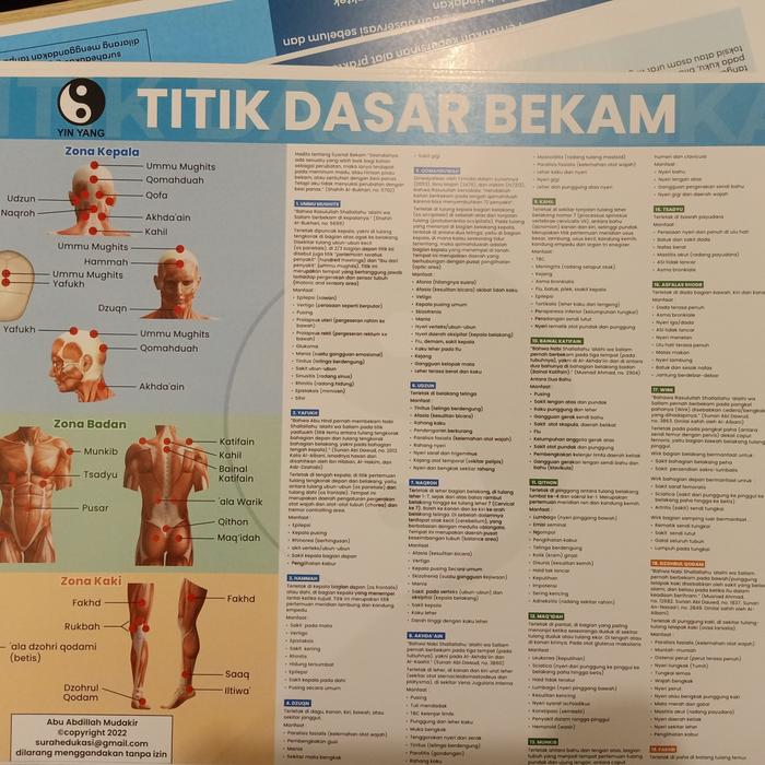 Jual Poster Titik Dasar Bekam - Kab. Bogor - Importir92 | Tokopedia