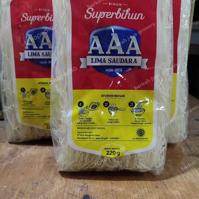 Jual super bihun aaa lima saudara [220g] - Kota Bandung - MALIKA ...
