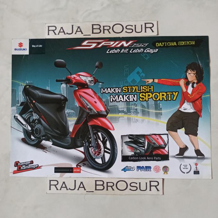 Jual Poster brosur katalog flyer Suzuki Spin/Spin 125 Daytona Edition 2011 - Kab. Langkat ...